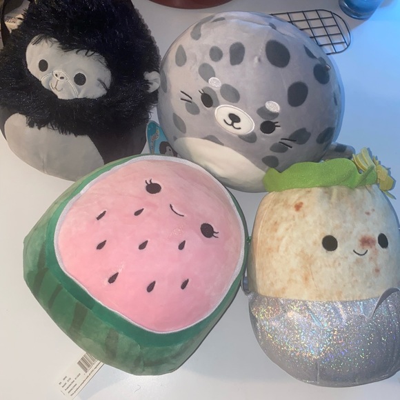 Squishmallows | Toys | Squishmallows 3 Nwot Nwt Watermelon Gorilla Seal ...